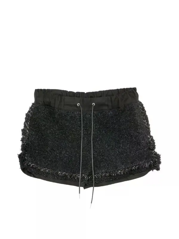 Sacai Tweed Shorts - Black