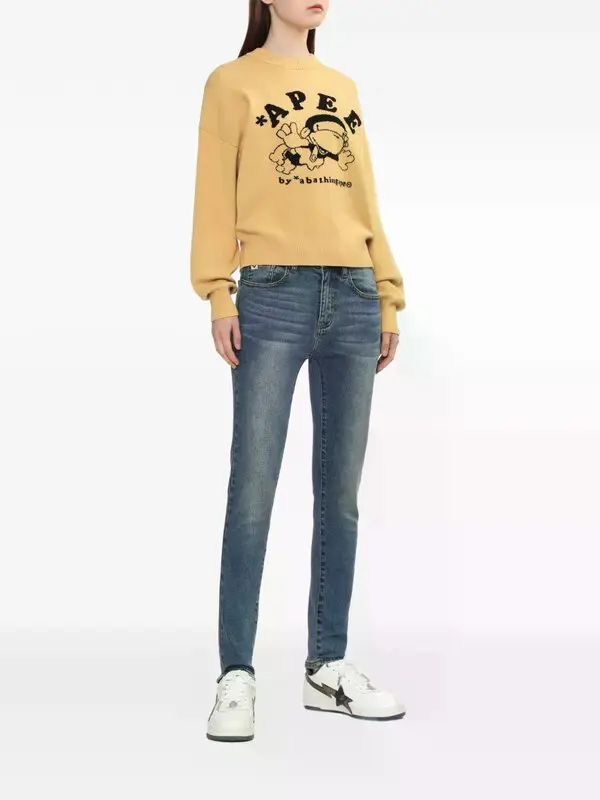 APEE™ BY *A BATHING APE® Graphic Print Crew Neck Sweater