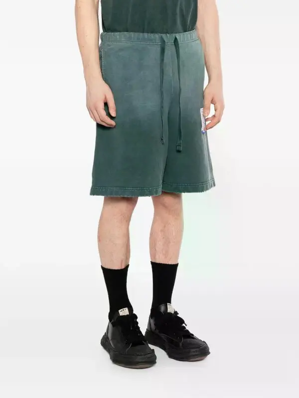 Mihara Yasuhiro Sun Faded Sweat Shorts - Green
