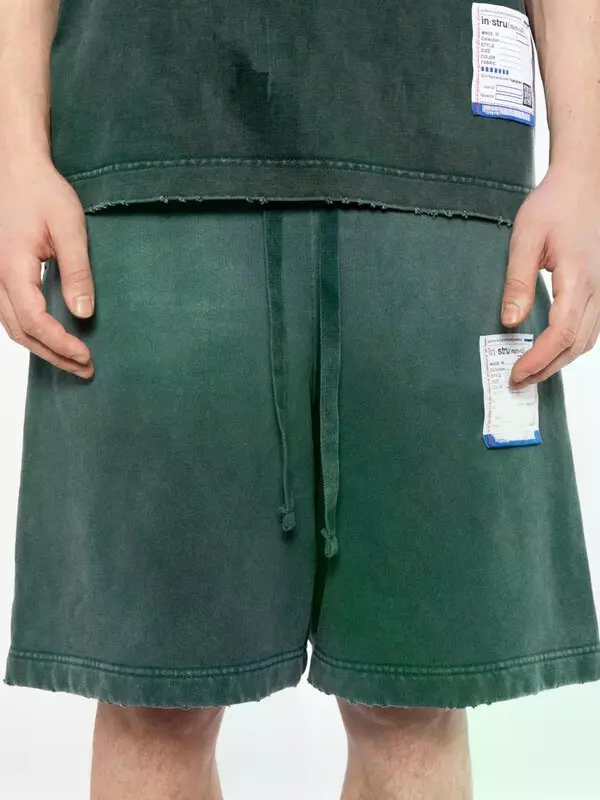 Mihara Yasuhiro Sun Faded Sweat Shorts - Green