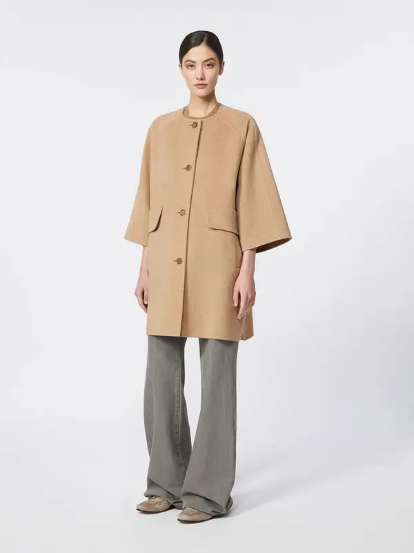 Max Mara Camel Broadcloth Coat