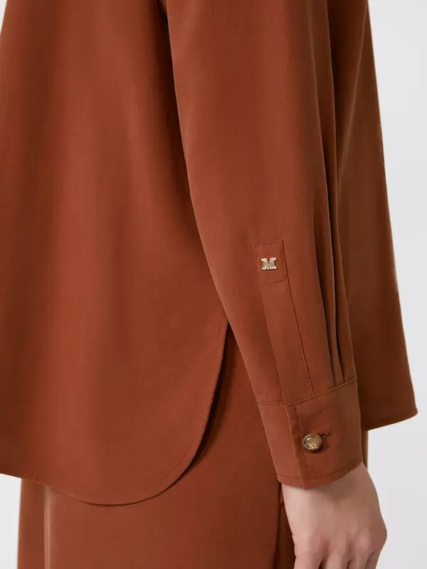 Max Mara Silk Canvas Shirt - Terra Cotta