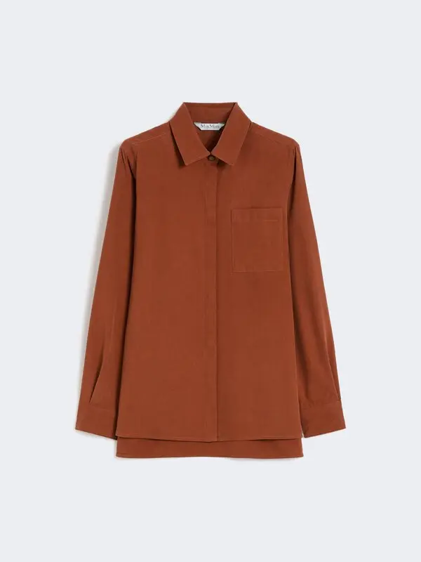 Max Mara Silk Canvas Shirt - Terra Cotta