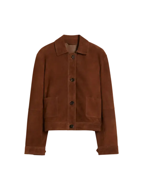 Max Mara Suede Boxy Jacket - Chocolate
