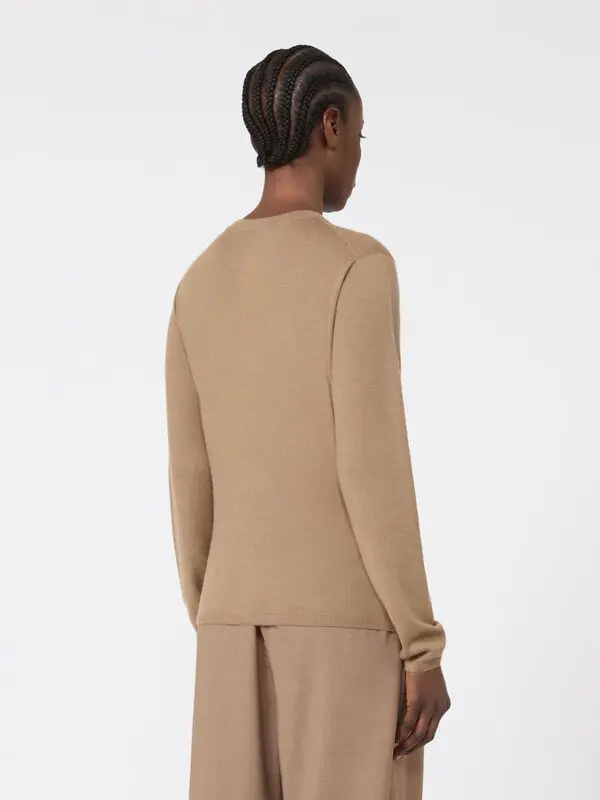 Max Mara Cashmere Yarn Crewneck Sweater - Hazelnut Brown