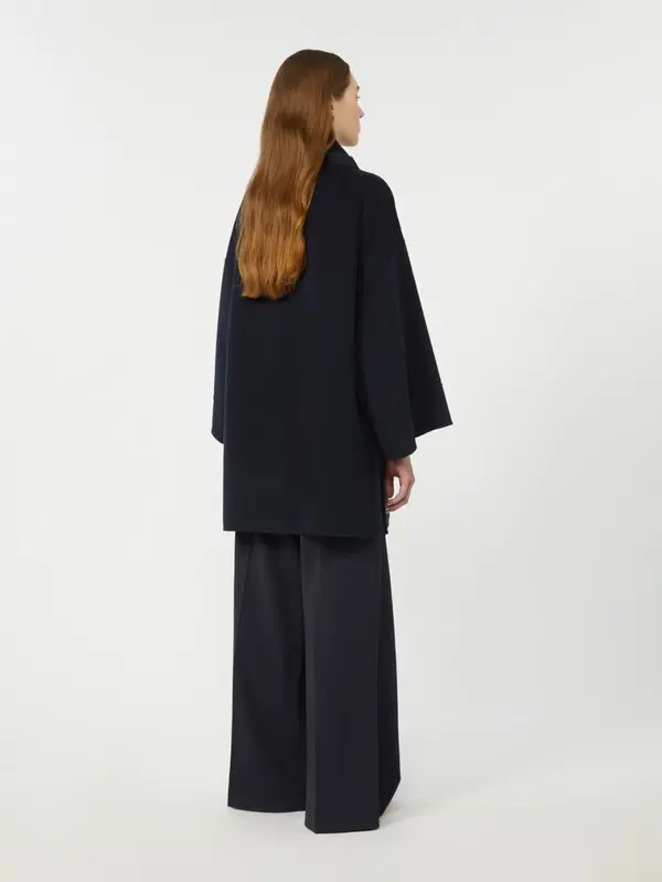 Max Mara Wool-blend Midi Coat With Scarf