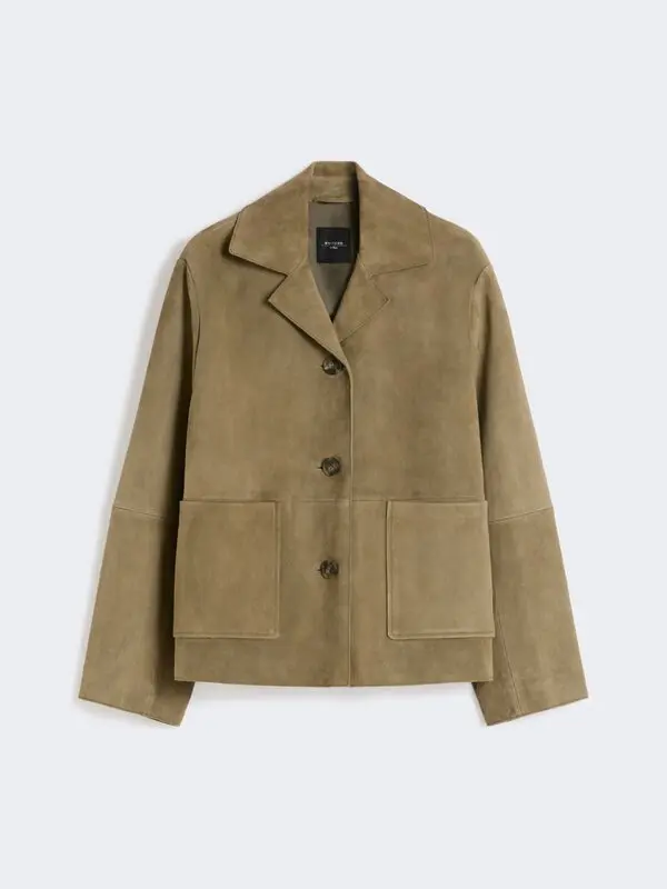 Max Mara Cropped Suede Jacket