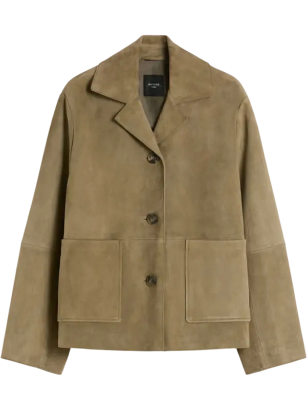 Max Mara Cropped Suede Jacket