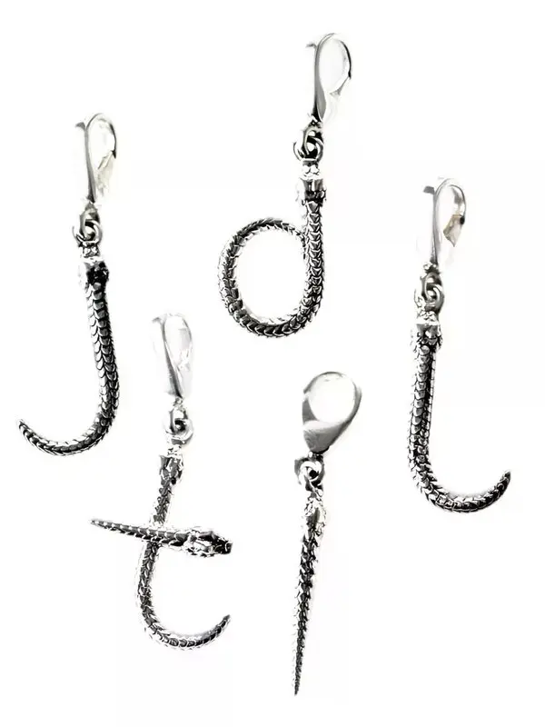 THEO FENNELL Alias Letter Charms - Silver