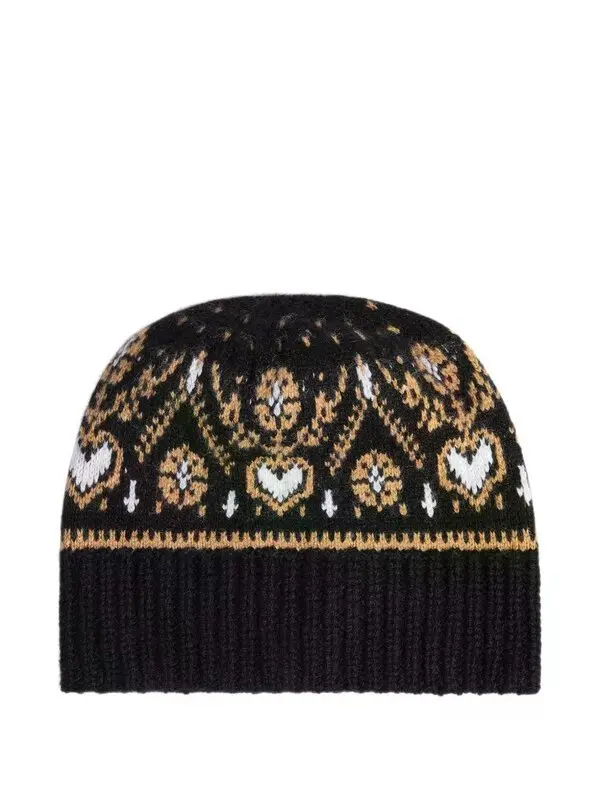 Khaite Avers Beanie In And Camel Multi - Black