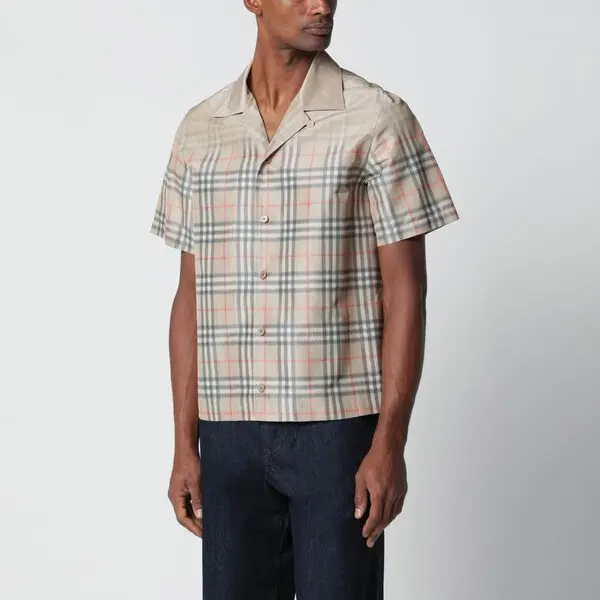 Burberry Shirt With Shaded Check Pattern