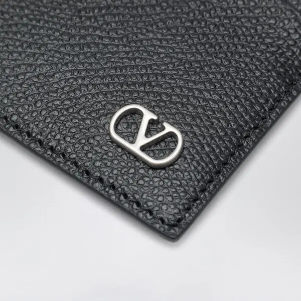 Valentino Garavani Vlogo Signature Card Holder - Black