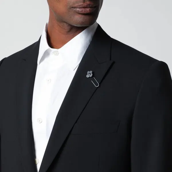 LARDINI Single-breasted Wool-blend Suit - Blue