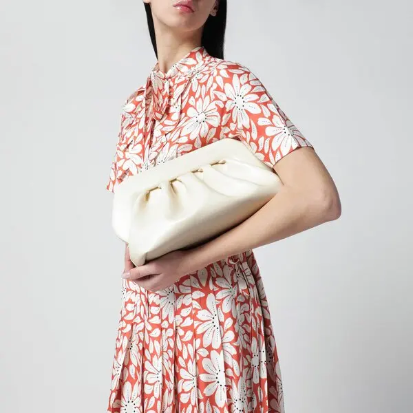 THEMOIRE Large Tia Clutch - White