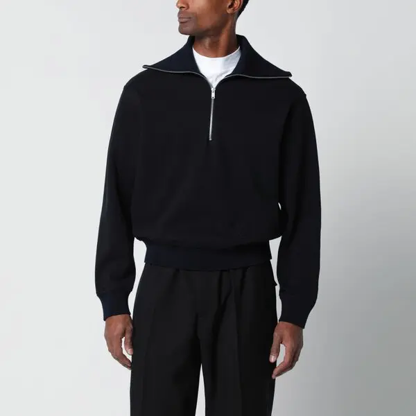 JIL SANDER Half-zip Cotton Sweatshirt