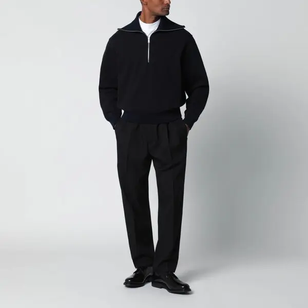 JIL SANDER Half-zip Cotton Sweatshirt