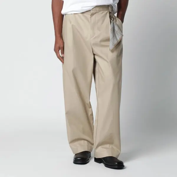 DARKPARK Cotton Trousers - Beige