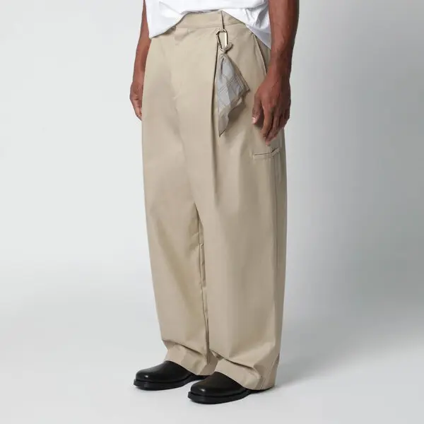 DARKPARK Cotton Trousers - Beige