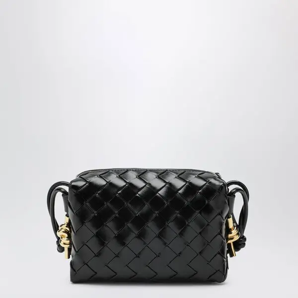 Bottega Veneta Mini Loop Metal Knot Bag - Black