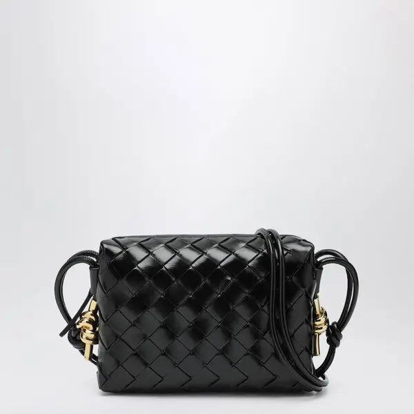 Bottega Veneta Mini Loop Metal Knot Bag - Black