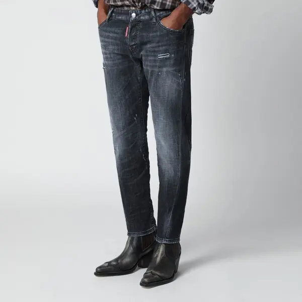 Dsquared2 Slim Washed Jeans With Distressed Details