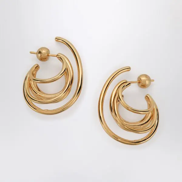 PANCONESI Circular Earrings In Gold Tone - Metal