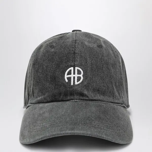 ANINE BING Vintage-effect Baseball Cap - Grey