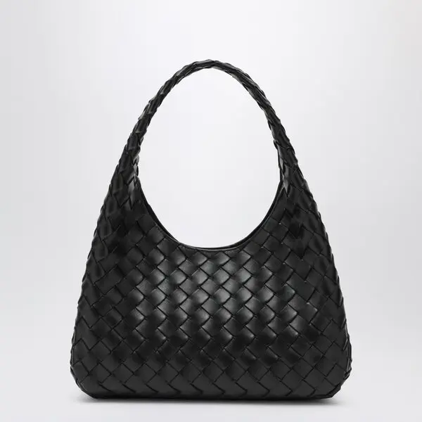 Bottega Veneta Intrecciato Leather Campana Bag - Black