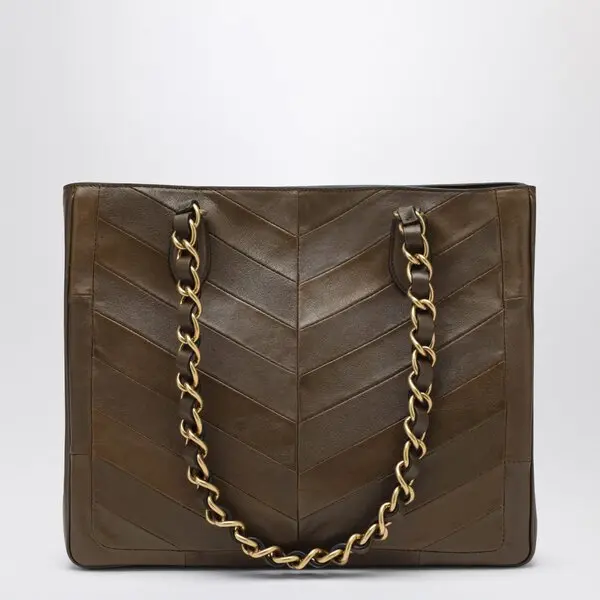 Valentino Garavani Laseine Chevron Nappa Shopping Bag