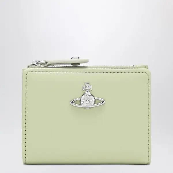 VIVIENNE WESTWOOD Wallet With Orb Logo In Pastel - Green