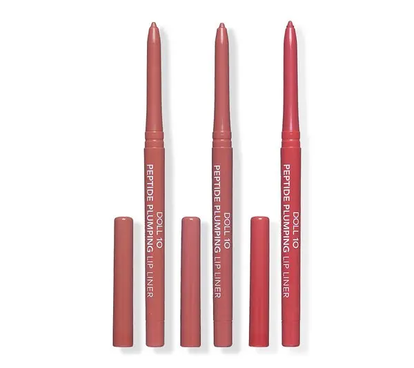 DOLL 10 Peptide Plumping Lip Liner Trio - One-color