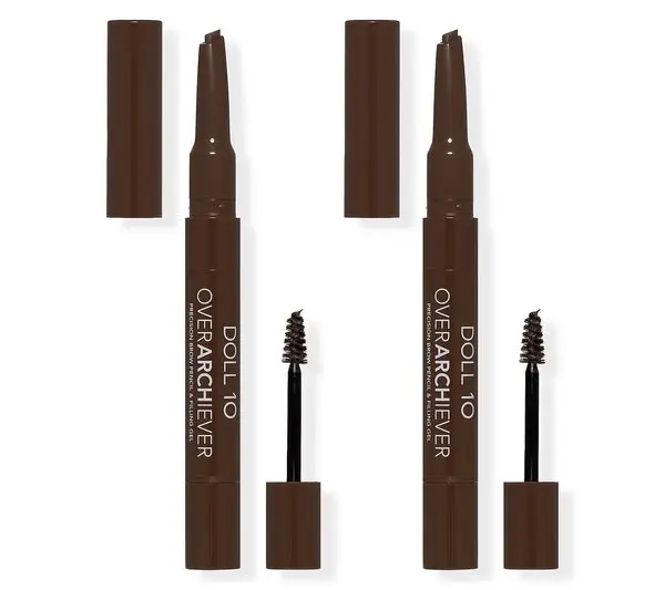 DOLL 10 Overarchiever Wand Micro Brow Pencil W/ Filling Gel Duo - One-color
