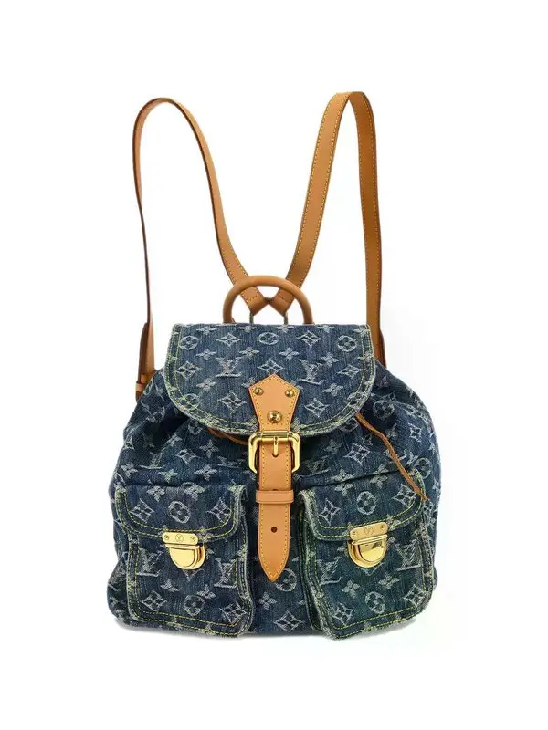 LOUIS VUITTON Sac A Dos Gm Monogram Denim Backpack