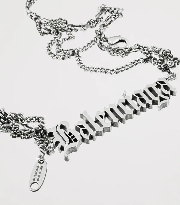 Balenciaga Typo Destroyed Necklace