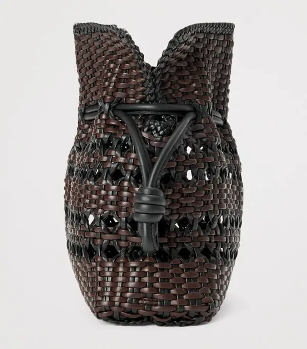 Loewe Leather Woven Flamenco Clutch