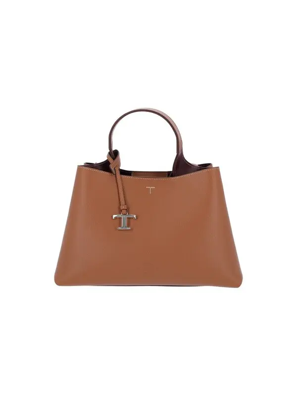 TOD'S Small Hammered Calf Leather Handbag