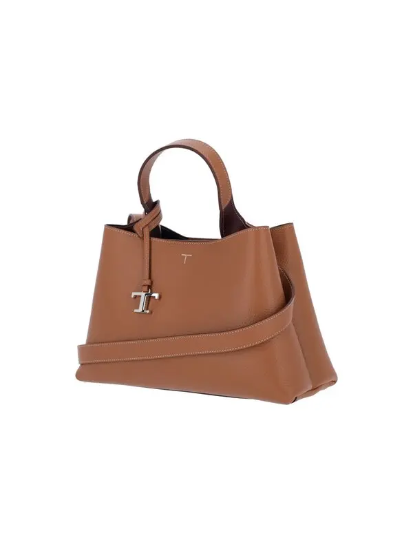 TOD'S Small Hammered Calf Leather Handbag
