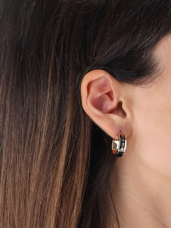 Miu Miu Logo Earrings