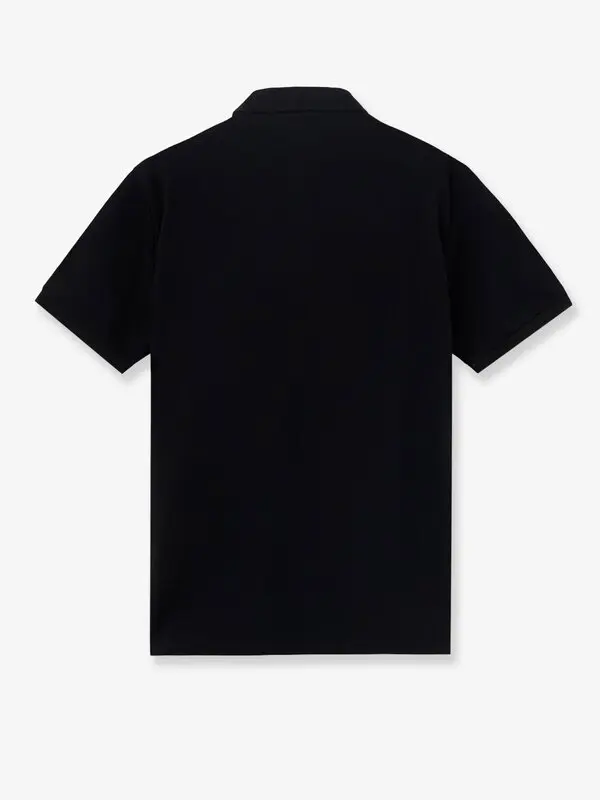 Stone Island Stretch Organic Cotton Polo Shirt - Black
