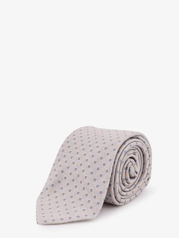NUGNES 1920 Silk Tie - Grey