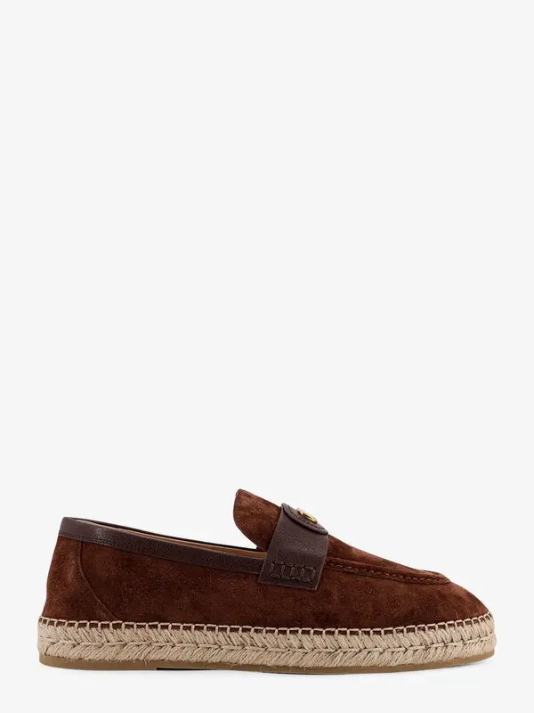 Valentino Garavani Suede Espadrilles With Vlogo Signature - Brown