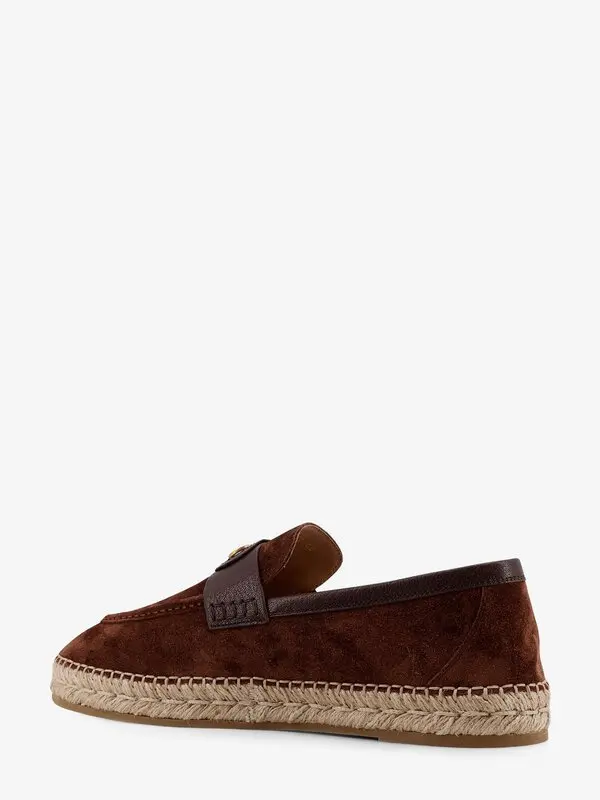 Valentino Garavani Suede Espadrilles With Vlogo Signature - Brown