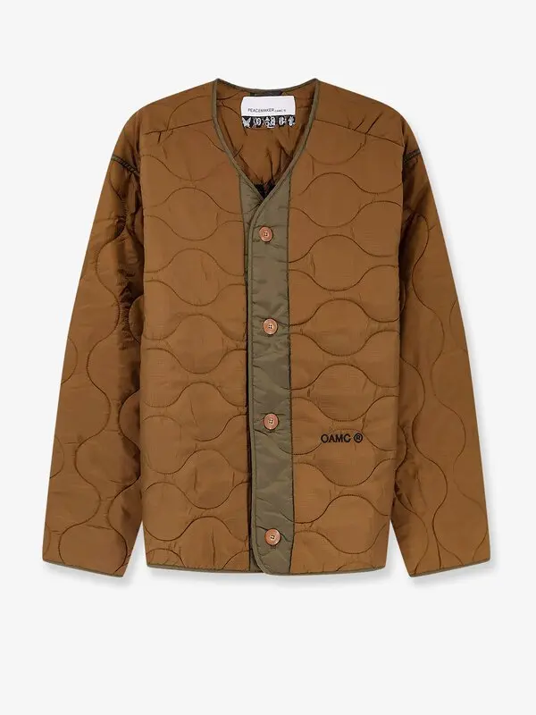 PEACEMAKER OAMC Combat Liner Quilted Jacket - Brown