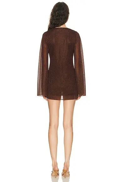 Oseree Lumiere O Kaftan Metallic Knit