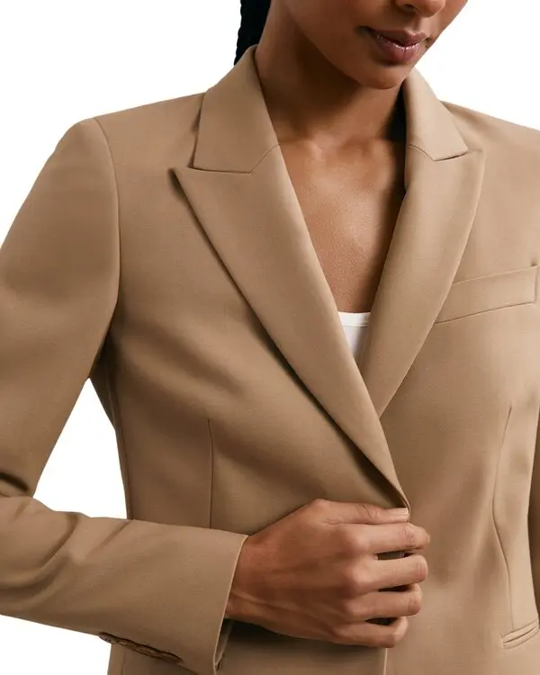REISS Petite Jade Blazer - Camel