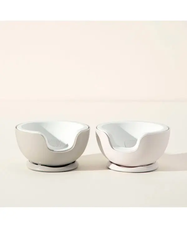 UNCOMMON GOODS Personal Stemless Wine Chiller, Set Of Chill Cradle And Stand - Blush