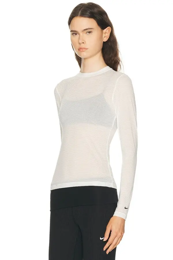 Nike Sheer Long Sleeve Top