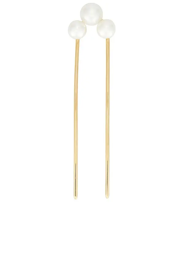 JENNIFER BEHR Gretel Hair Pin - Gold & Pearl