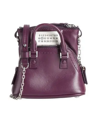 MAISON MARGIELA Cow Leather Crossbody Bag - Plum