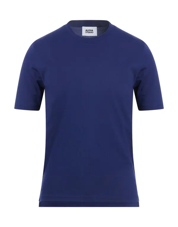 Alpha Studio T-shirt Size Cotton, Elastane - Blue
